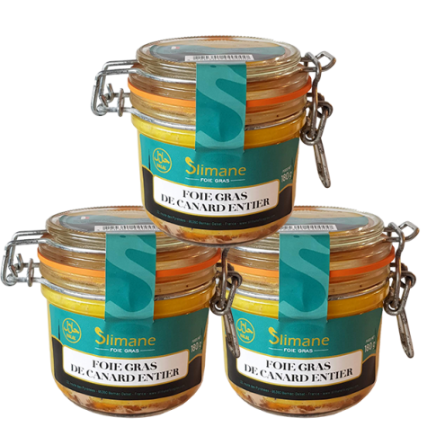 Foie gras entier de canard halal.
